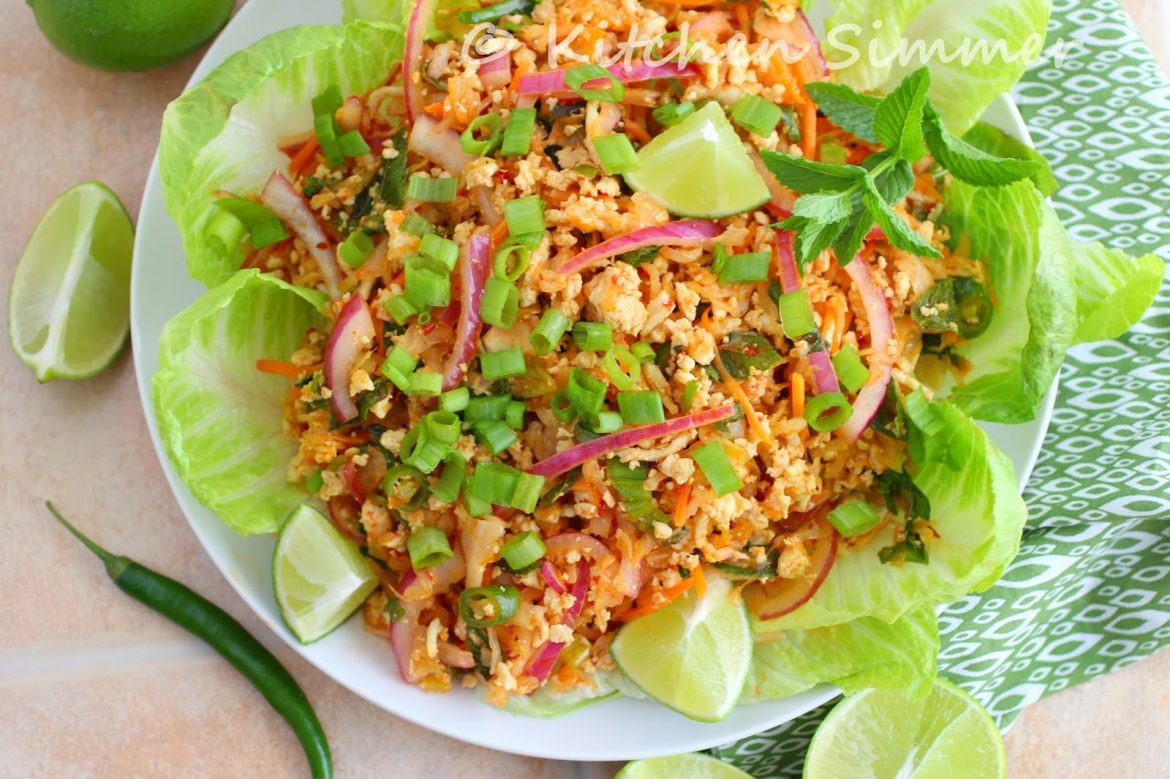 Halal Larb Gai - Salad Ayam Pedas Thai - Islam Itu Indah